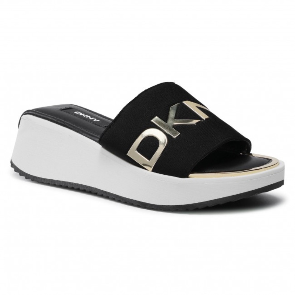 New Dkny Mandy Platform Slides Retro 90s Style Size 9 - Gem